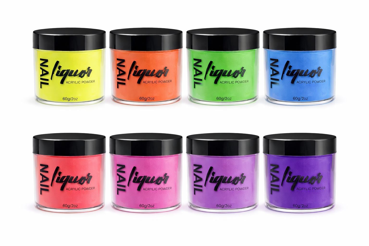 Neon Chaos Collection - Neon Acrylic Powder – Cut The Crap - Nail Supplies