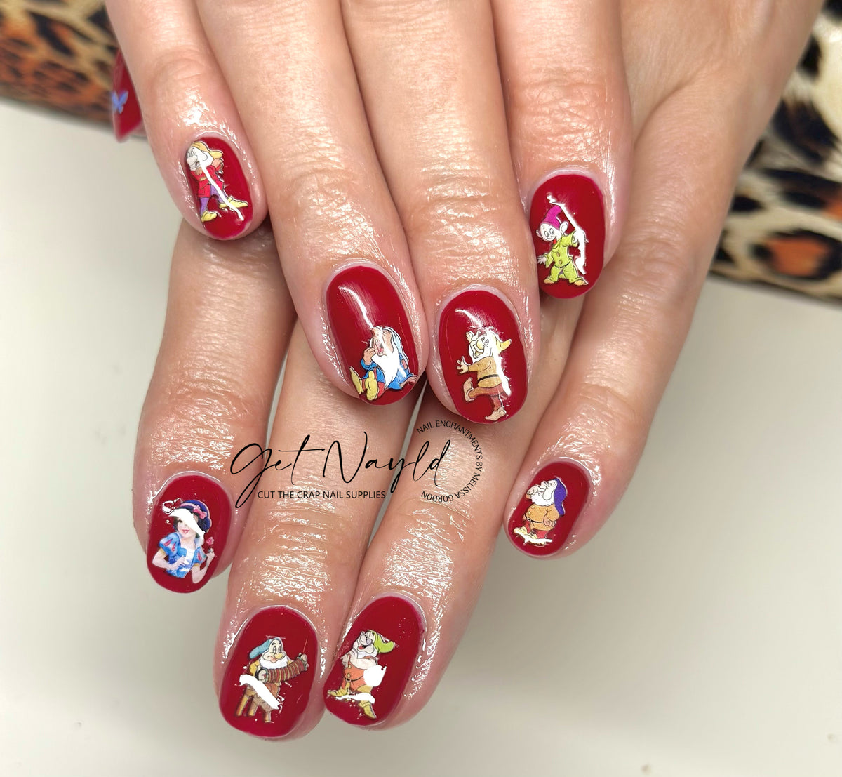 Snow White & 7 Dwarf Stickers – CTC NAIL SUPPLIES